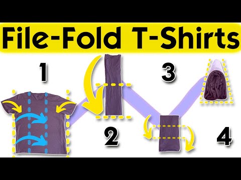 7 Clever Ways To Fold T Shirts Fast Compact And Neat Options Photos