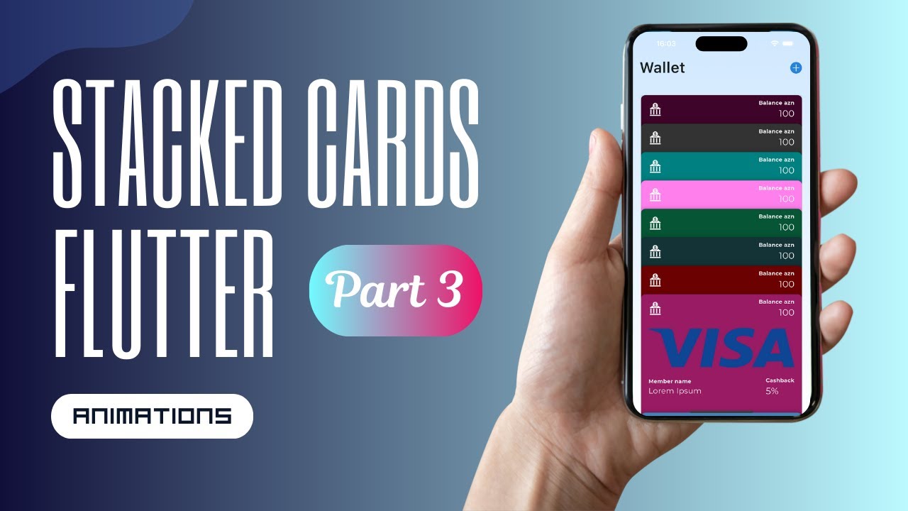 Flutter Stacked Card Animation Streamcontroller As Provider Youtube