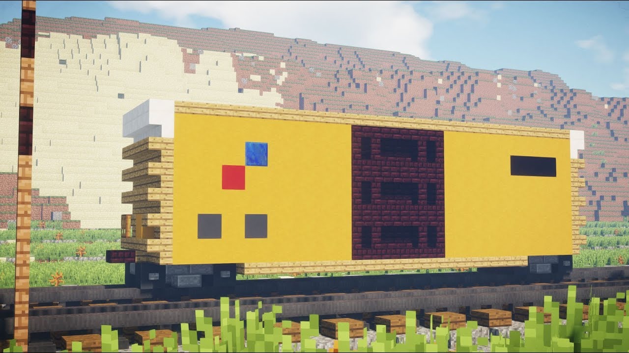 Minecraft Ttx 50 Boxcar Freight Car Tutorial Youtube