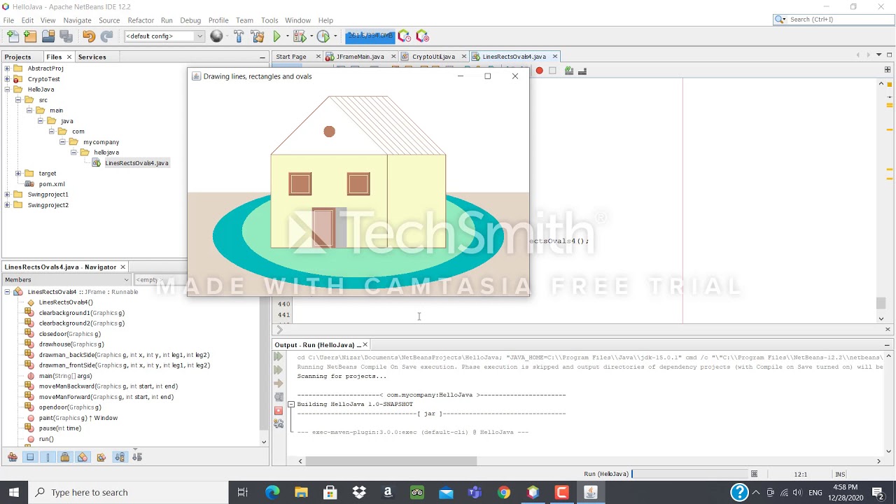 2d Drawing Animation Using Java Youtube