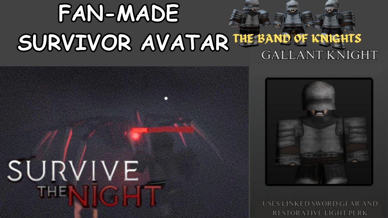 Gallant Knight Custom Avatar Survive The Night Roblox Youtube