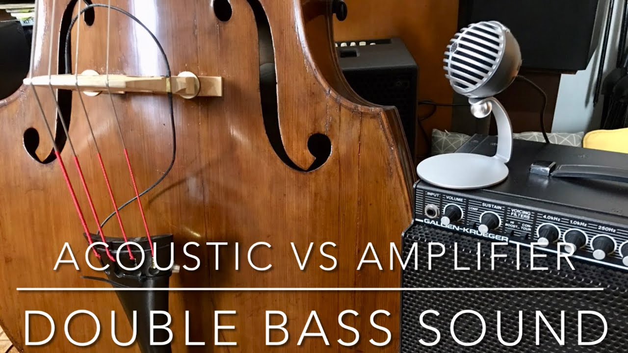 Acoustic Vs Amplifier Double Bass Sound Youtube