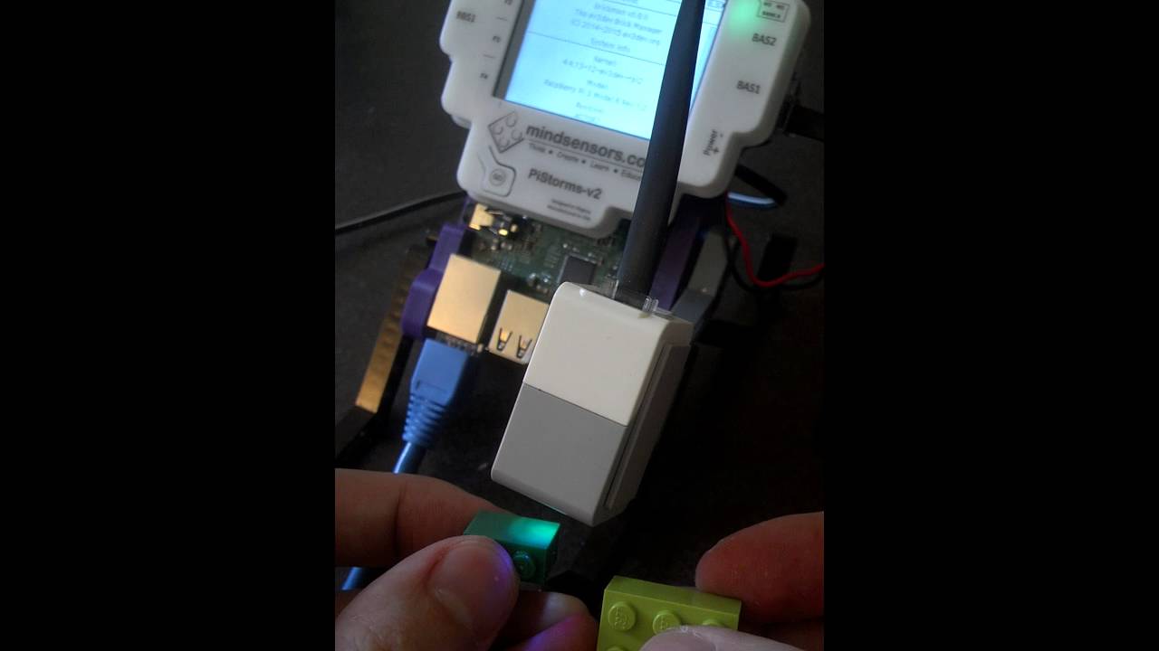 Ev3 Color Sensor Controlling Pistorms Leds Youtube