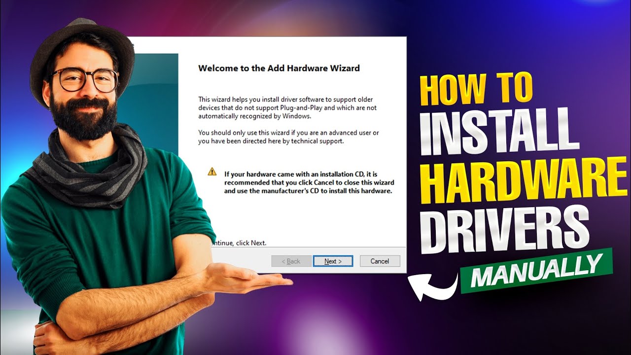 Manually Install Any Driver On Windows Computer Youtube