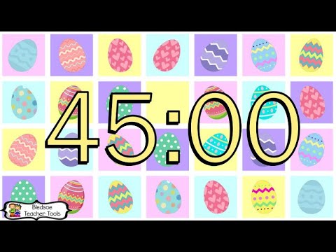 Easter Egg Timer With Music 45 Minute Timer Youtube