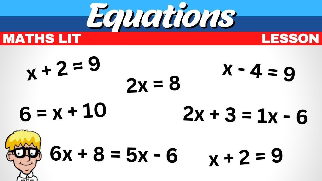 Equations Maths Literacy Youtube