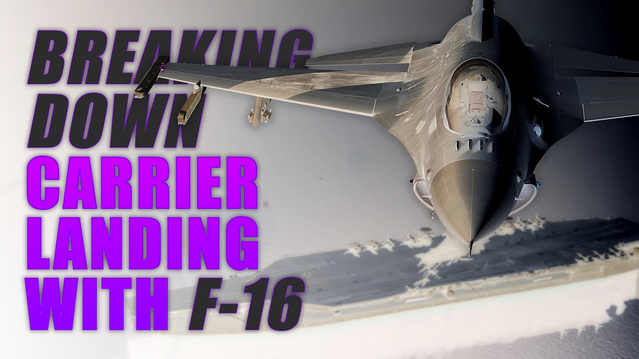 F 16 How To Land On Carrier Tutorial Carrier Landing Dcs World