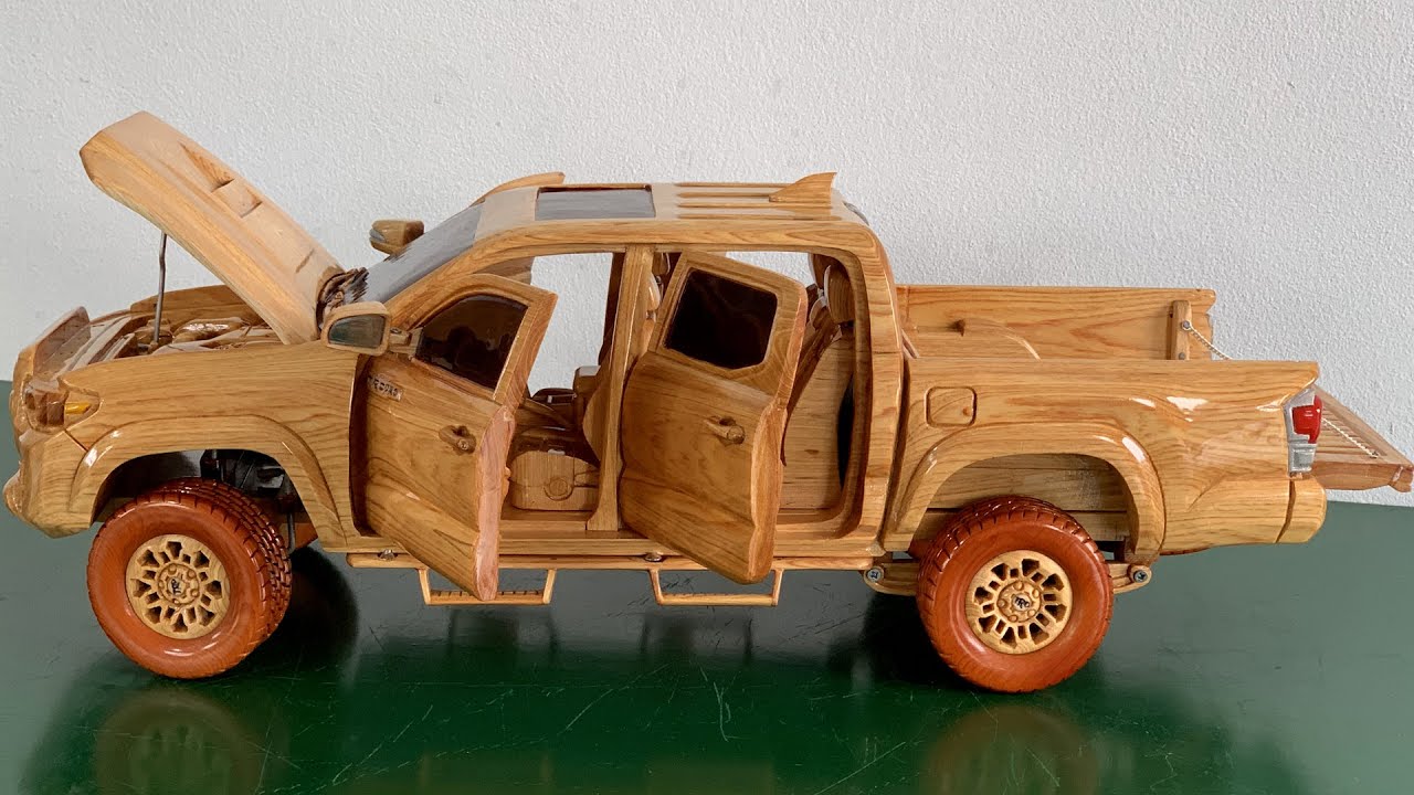 Wood Carving Toyota Tacoma Trd Pro 2022 Woodworking Art Youtube