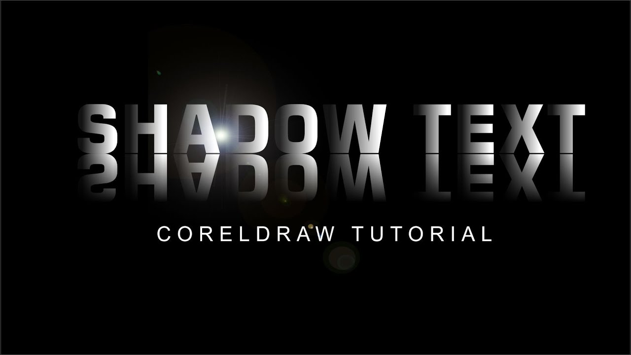 Shadow Text Effect Coreldraw Tutorial Youtube