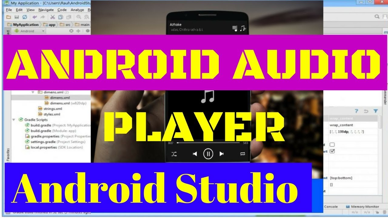 Android Audio Player Android Audio Player Tutorial Youtube