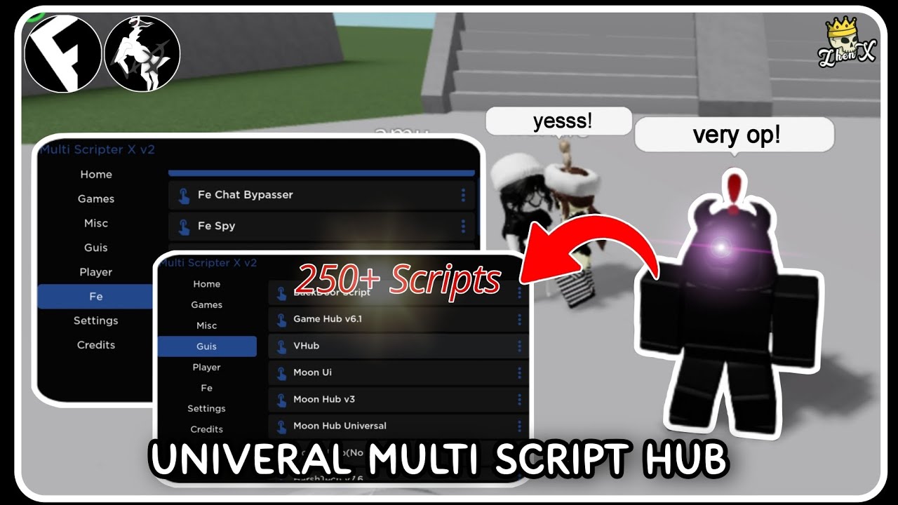 New Universal Multi Script Hub Roblox Scripts Over 250 Scripts