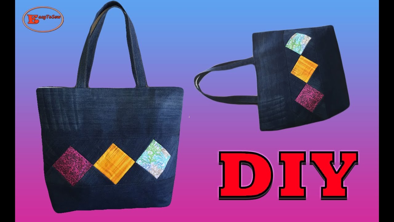 Diy Tote Bag Sewing Tutorial Youtube