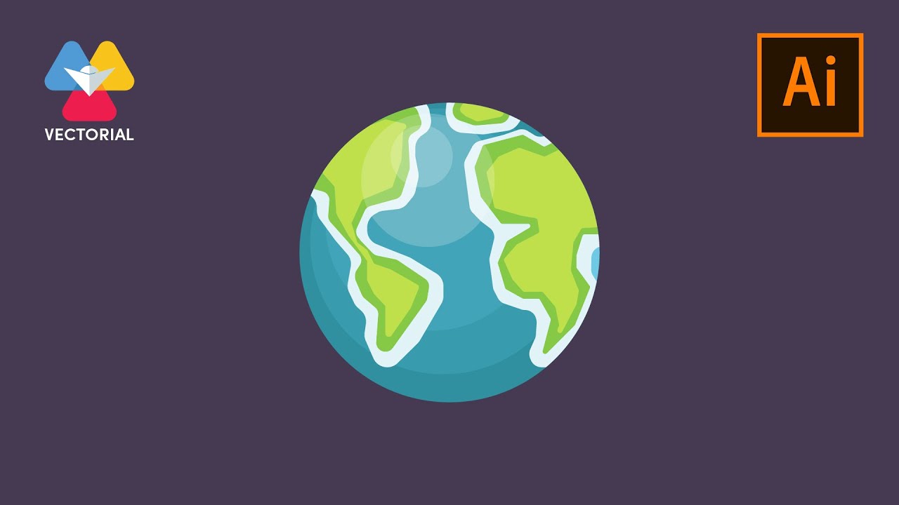 Earth Tutorial In Adobe Illustrator Youtube