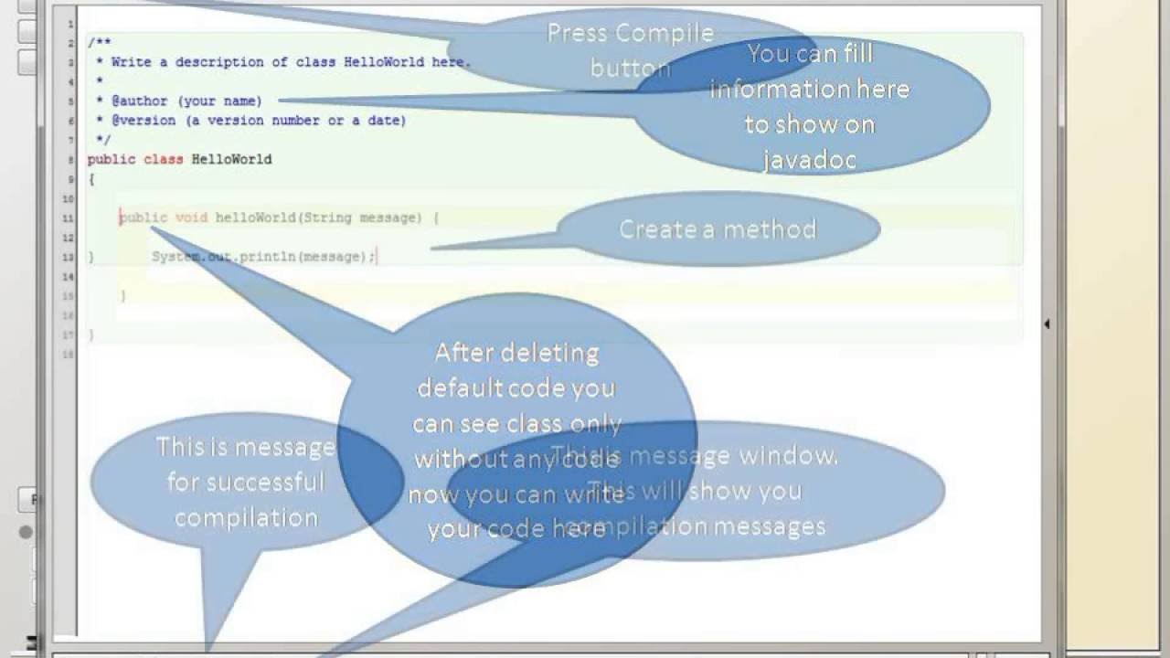 Bluej Tutorial Youtube