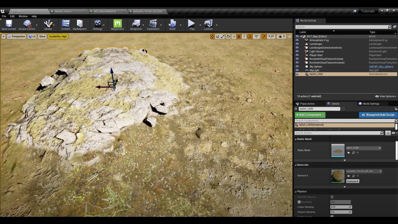 Unreal Engine Runtime Virtual Texture Youtube