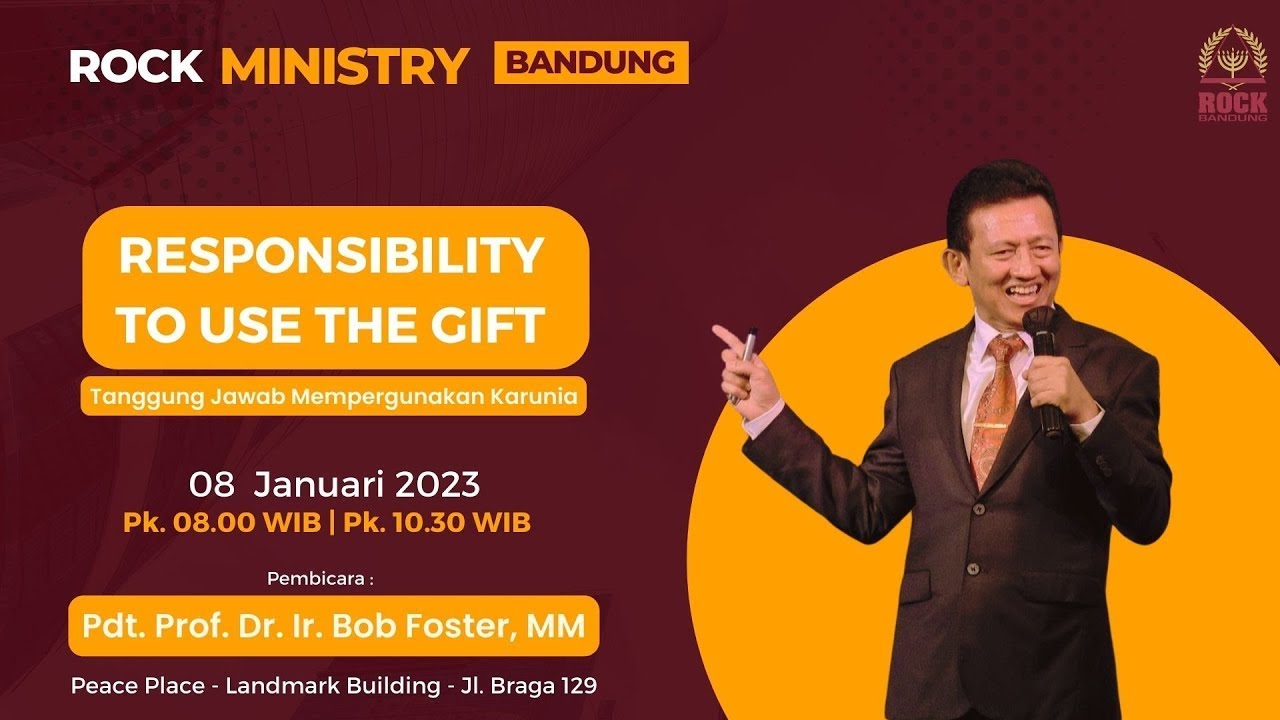 Ibadah Raya 2 Rock Ministry Bandung Pdt Prof Dr Ir Bob Foster Mm