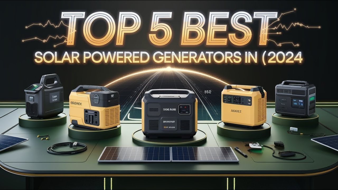 Top 5 Best Solar Powered Generators In 2024 Youtube