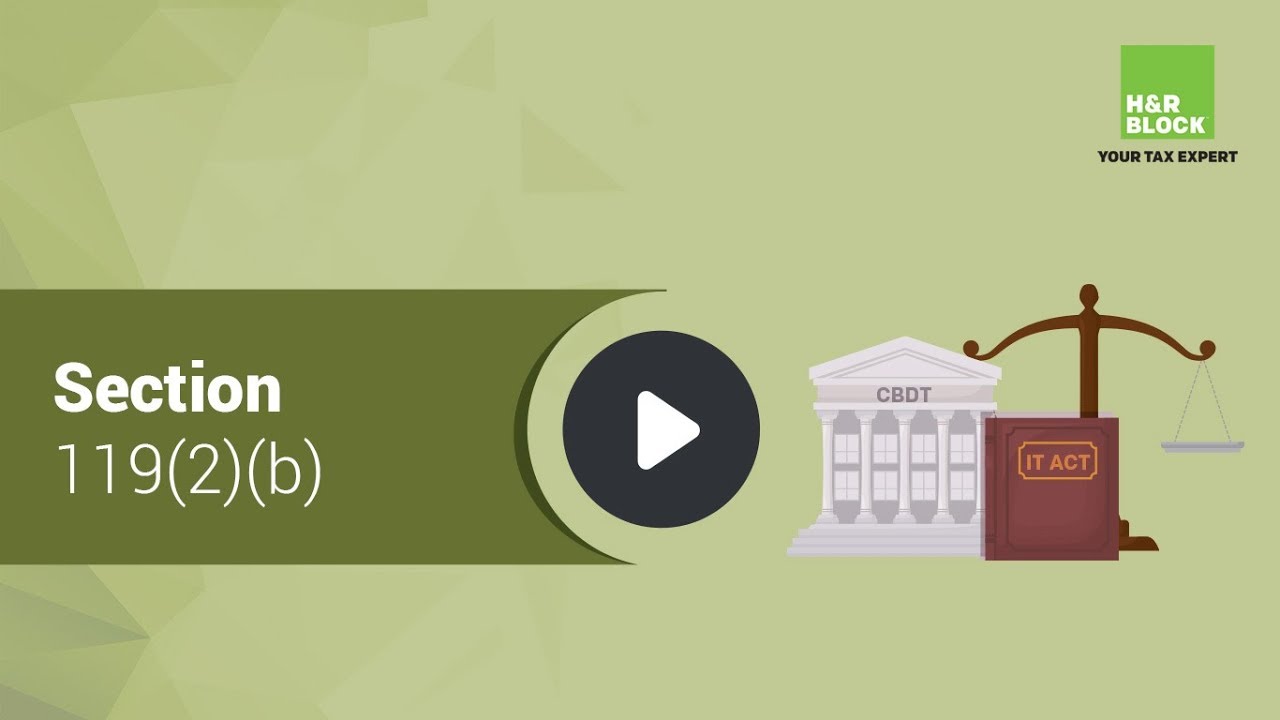 Section 119 2 B Of Income Tax Act Youtube