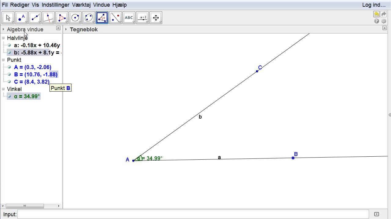 Vinkler I Geogebra Youtube