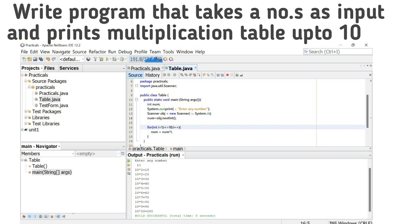 Write A Java Program That Takes A Number As Input And Prints Its