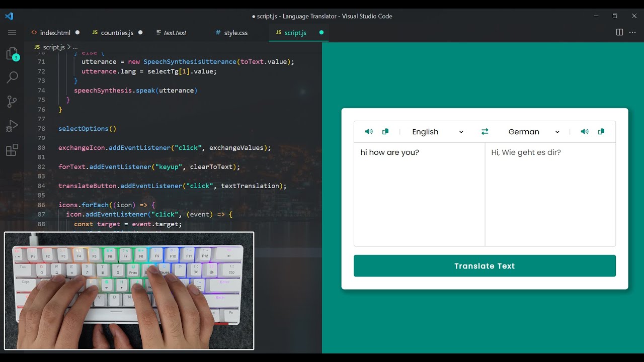 Asmr Programming Create Language Translator With Javascript No