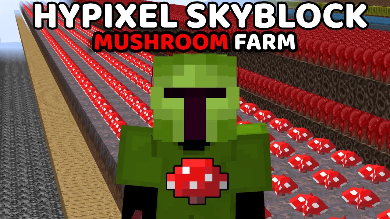 Best Mushroom Farm On Hypixel Skyblock Youtube