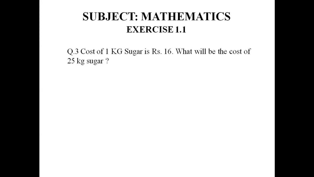 Exercise 1 1 Youtube