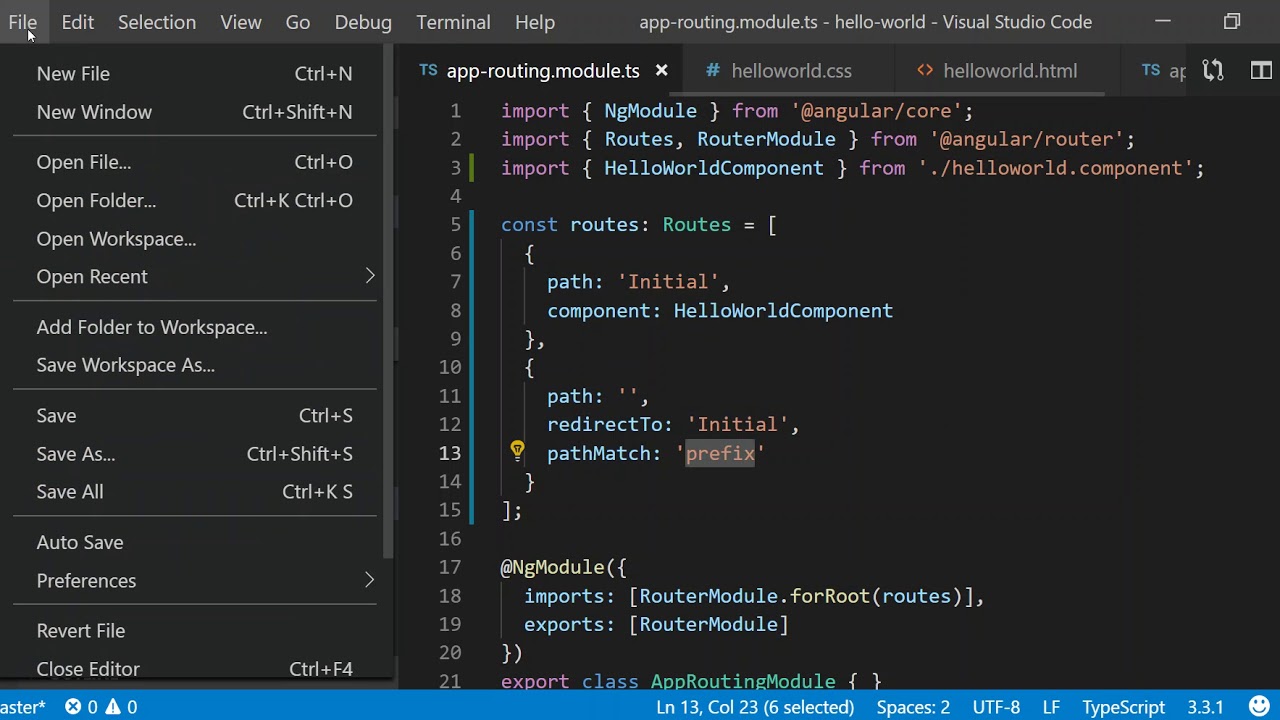 Angular 7 Using Routing Module To Navigate Youtube