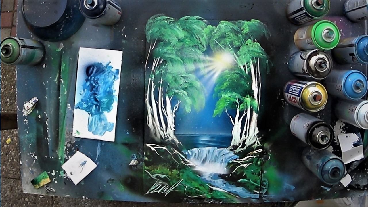 Spray Paint Art Essence Of Forest 3d Youtube