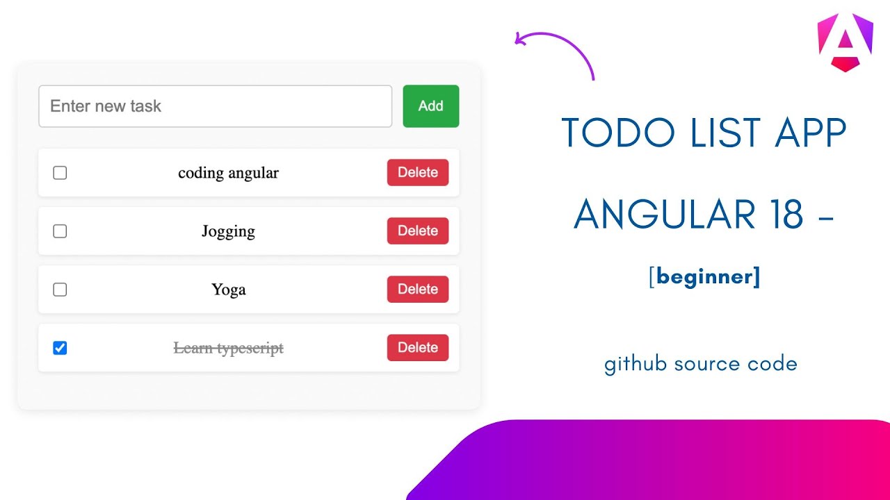 Build Todo App In Angular 18 Easy Tutorial Youtube