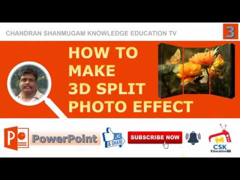 How To Make 3d Split Photo Effect Youtube