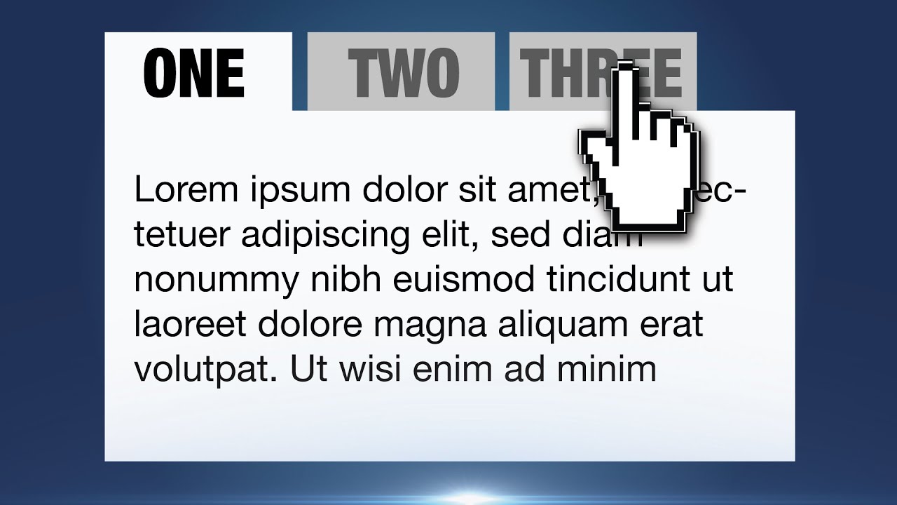 How To Create Tabs With Only Html Css Youtube