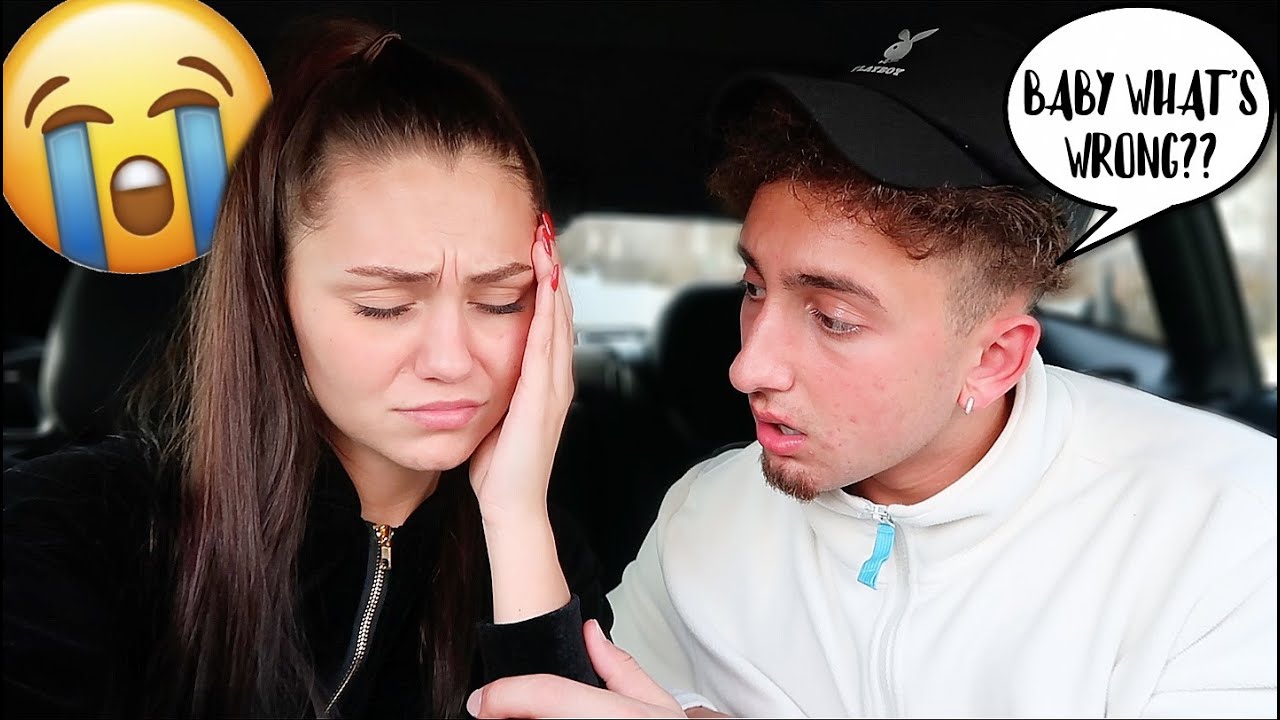 Randomly Crying Prank On Boyfriend Cute Reaction Youtube