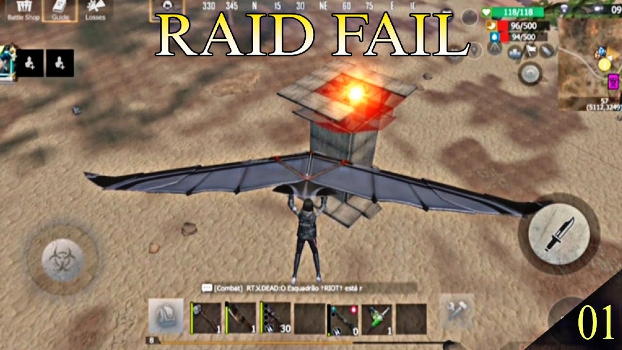 Raid Fail Solo Raid Gone Wrong Last Island Of Survival Youtube