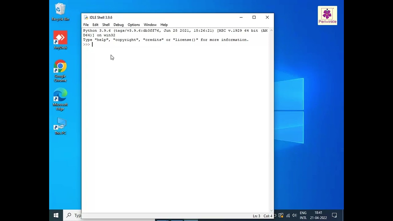 Writing Hello World Program Computer Training Periwinkle Youtube