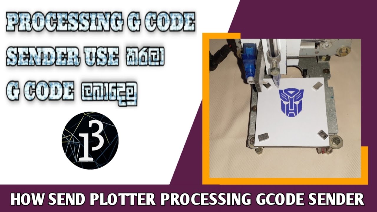 Processing Gcode Sender Mini Plotter Full Lesson Video Plotter Cnc