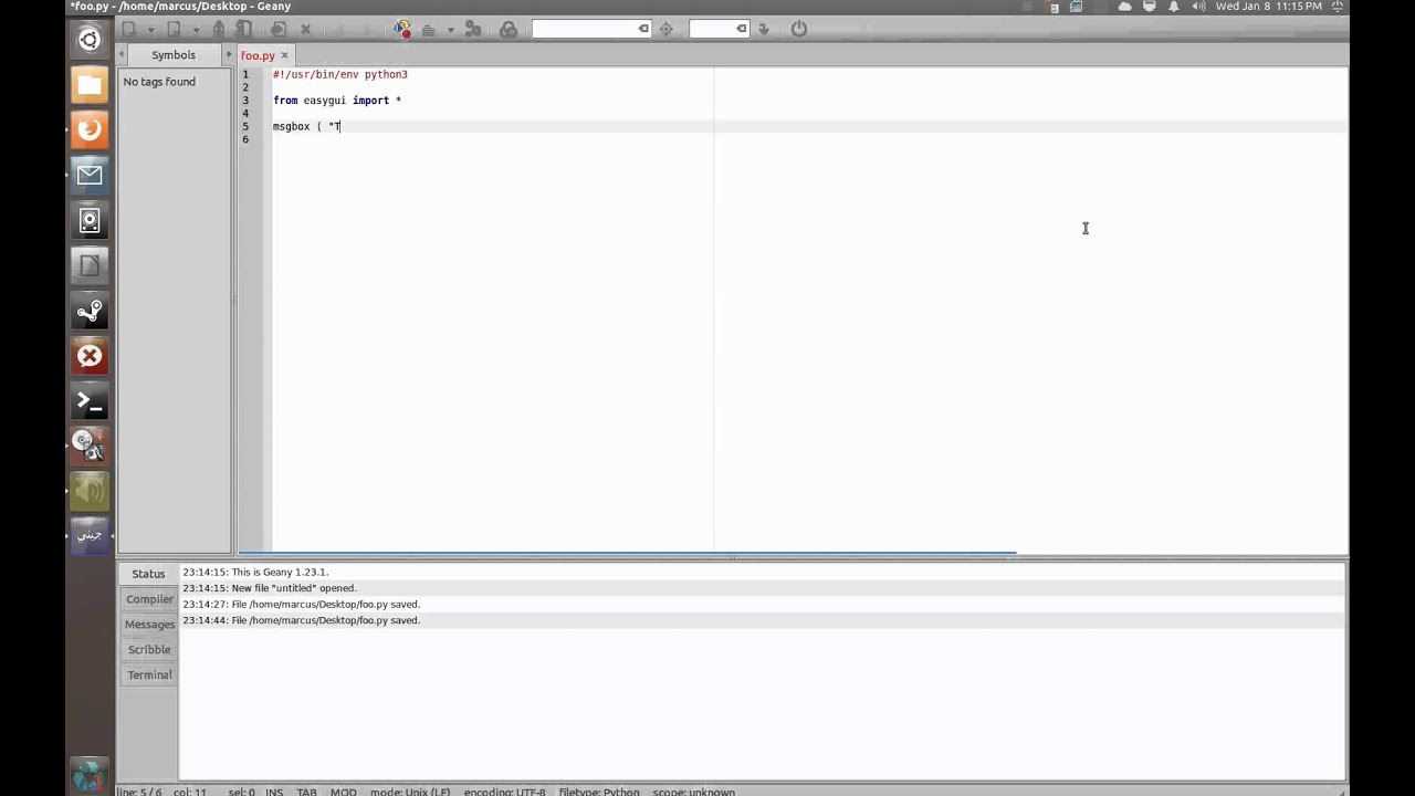 Python Tutorial Easygui Part 1 Message Box Youtube
