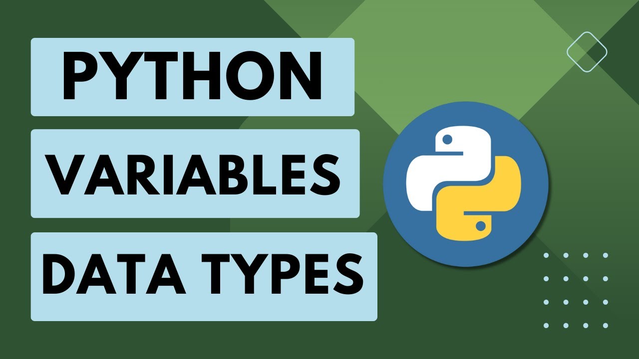 5 Python Basics Variables Data Types Youtube
