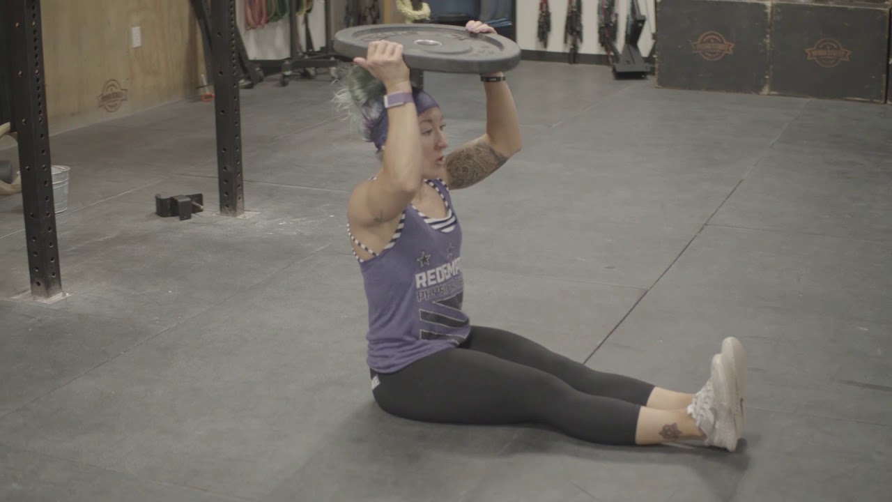 L Sit Overhead Plate Hold Youtube