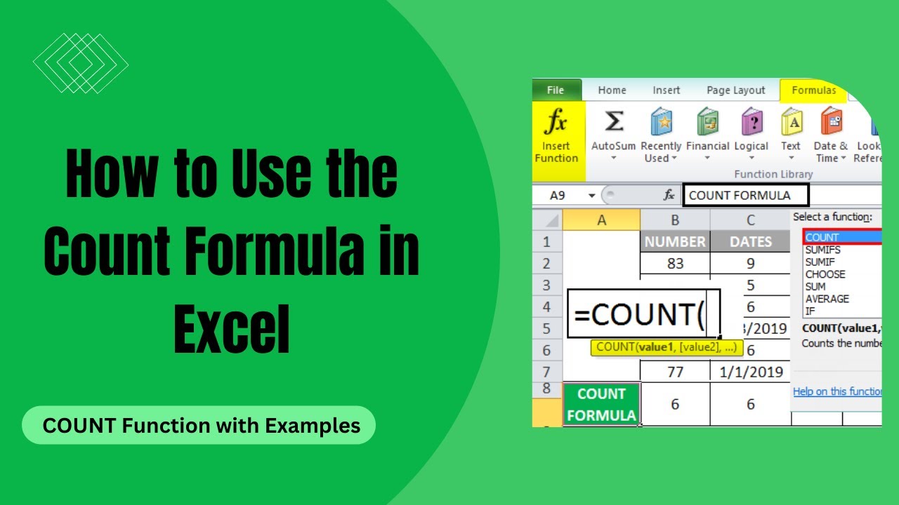 What Is Count In Excel And How To Use Count Function Icert Global