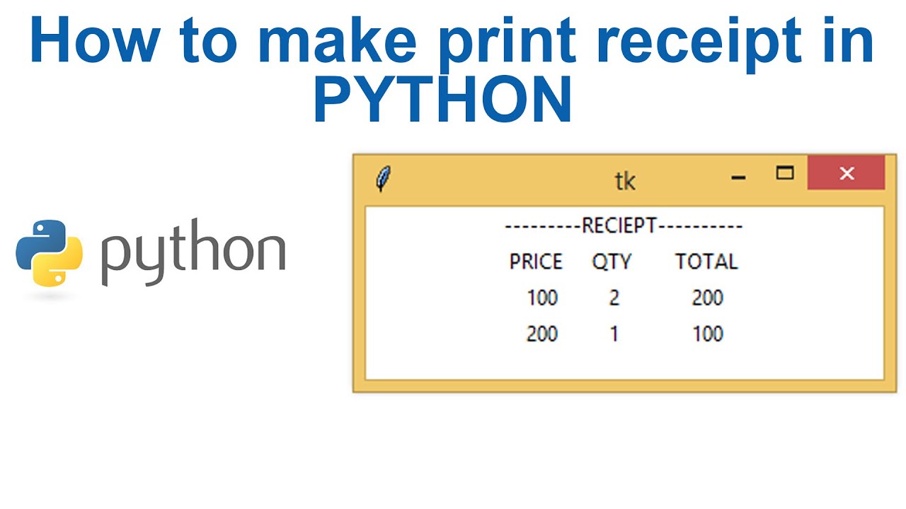 Receipt Python At Paige Cosgrove Blog