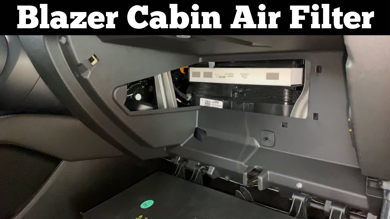 2019 2021 Chevy Blazer Cabin Air Filter How To Change Remove
