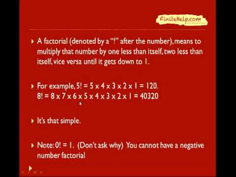 Factorial Tutorial Youtube