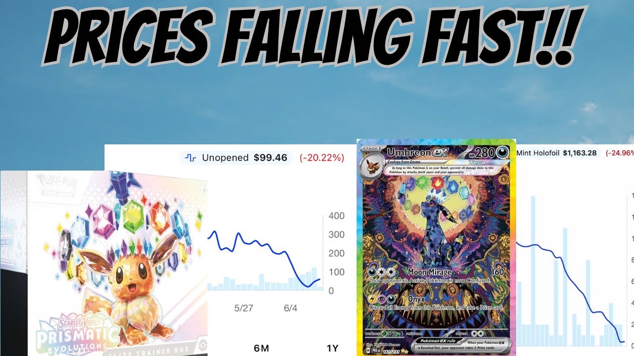 Prismatic Evolutions Prices Are Falling How Far Will They Go Youtube