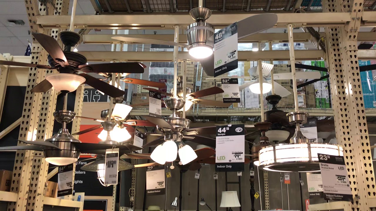 Fans On Display At Home Depot Danvers Ma Newer Youtube