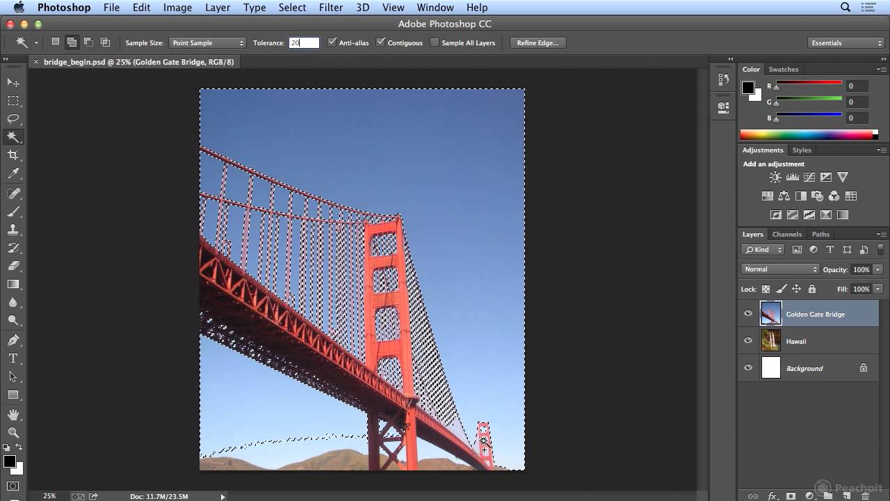 041 Selections The Magic Wand Tool Youtube