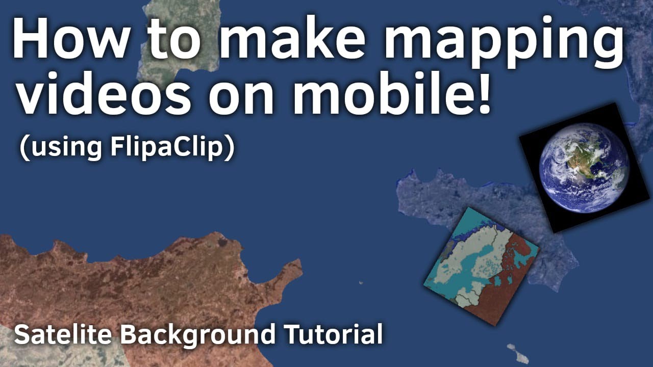 New Background Tutorial How To Make Mapping Videos On Mobile Youtube