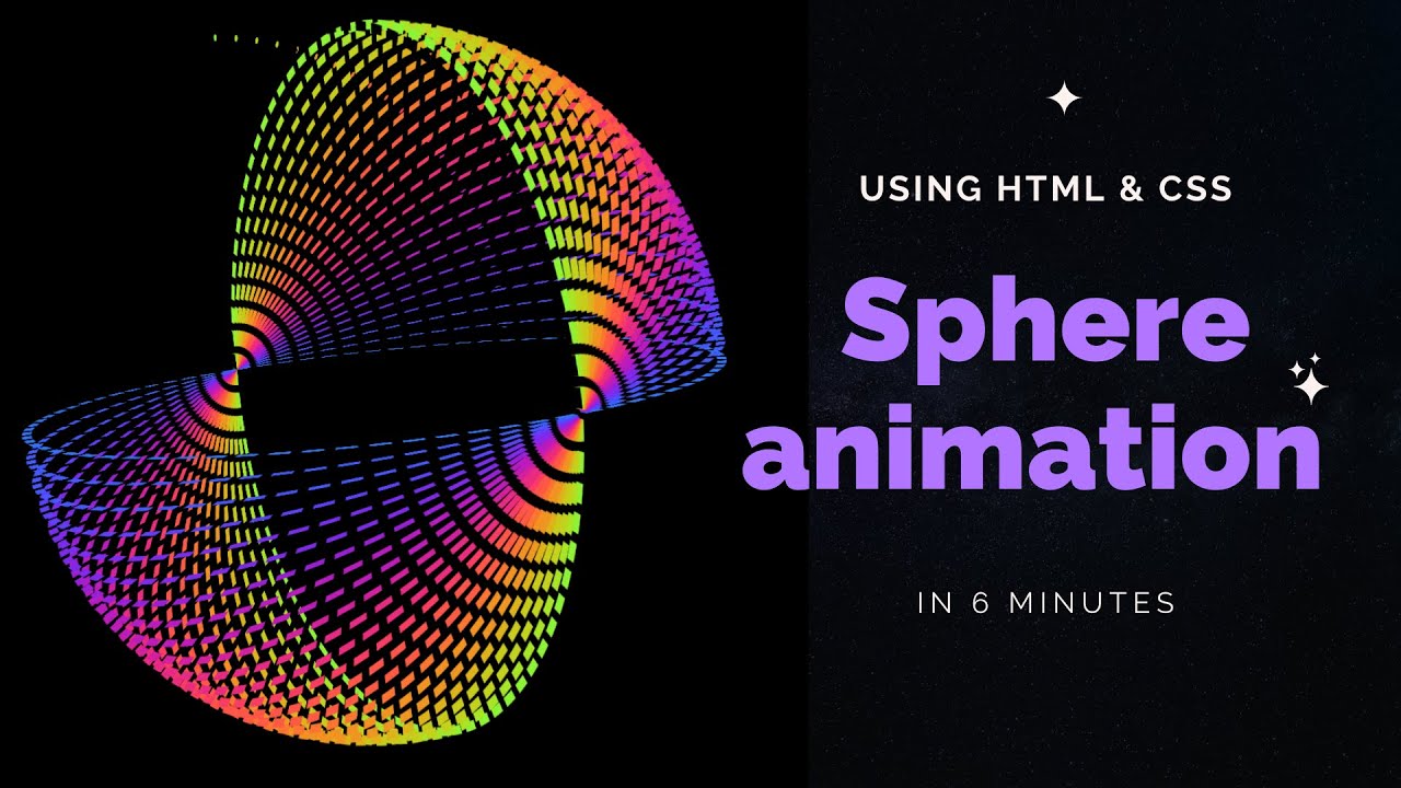 Sphere Animation Using Css In 6 Minutes Youtube