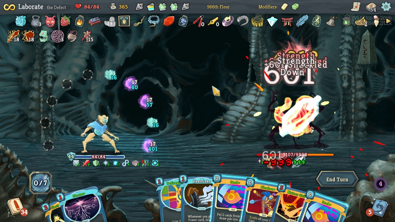 Slay The Spire The Defect Dark Orb Power 575k Dmg Youtube