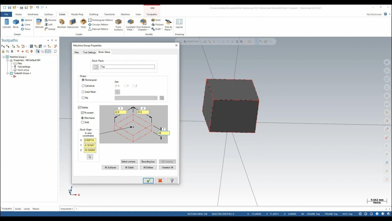 Mastercam For Beginners Part 4 Toolpath Planning Youtube